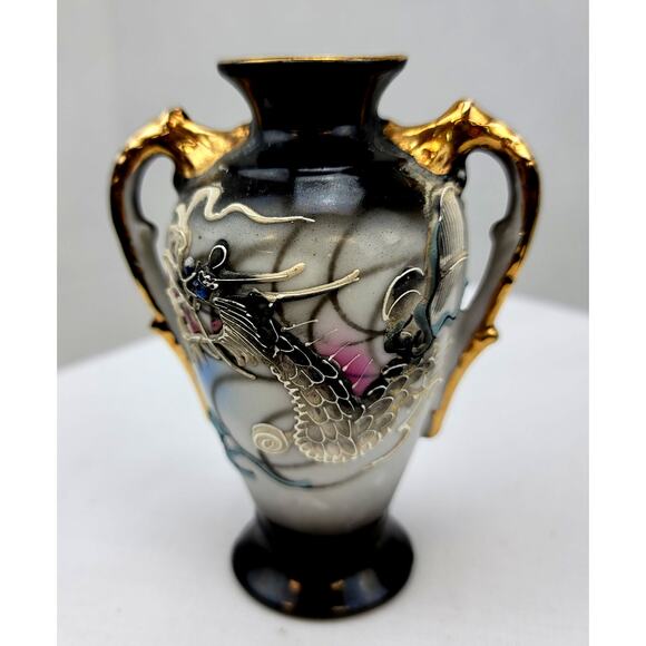sumatsu | Accents | Vintage Royal Dragonware Moriage Satsuma Bud Vase ...
